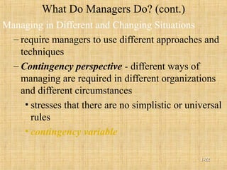 Introduction To Management And Organization P O M | PPT