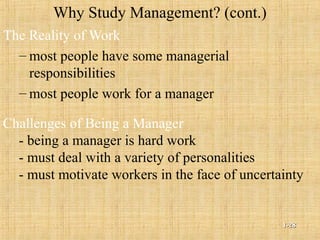 Introduction To Management And Organization P O M | PPT