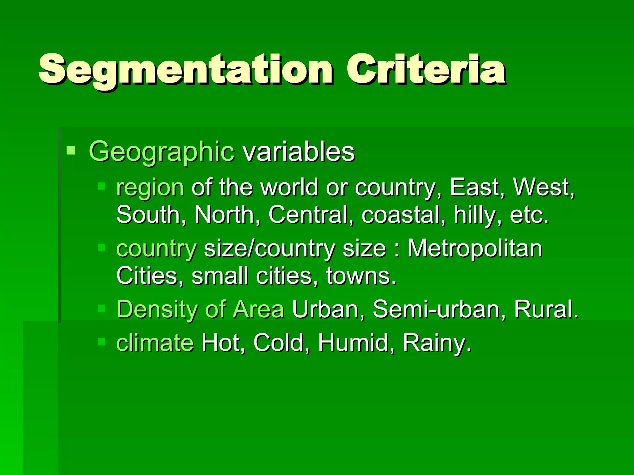 Introduction to Market Segmentation | PPT
