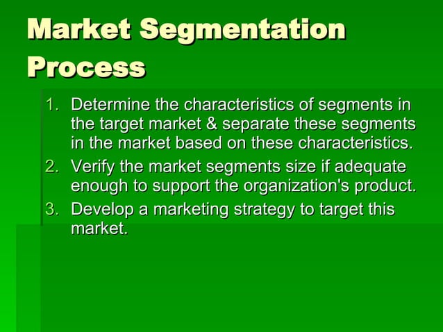 Introduction to Market Segmentation | PPT