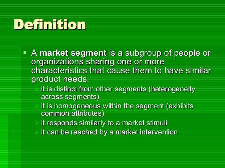 Introduction To Market Segmentation