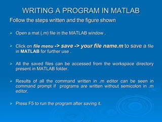 How to work on Matlab....... | PPT