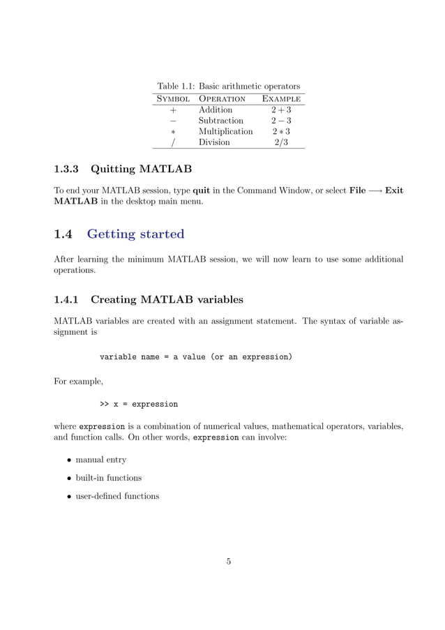 Introduction to-matlab | PDF