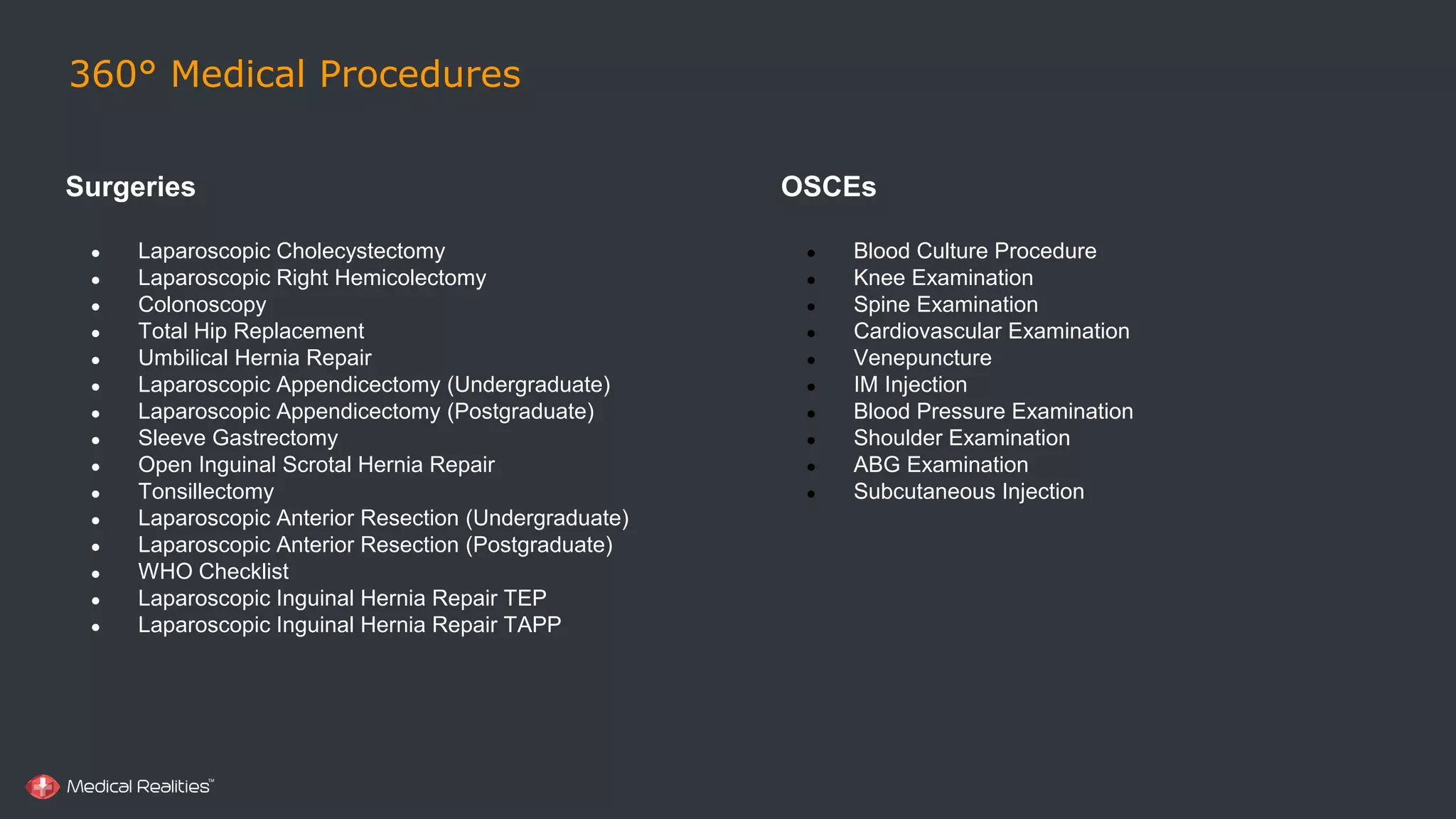 Introduction to medical realities | PPT