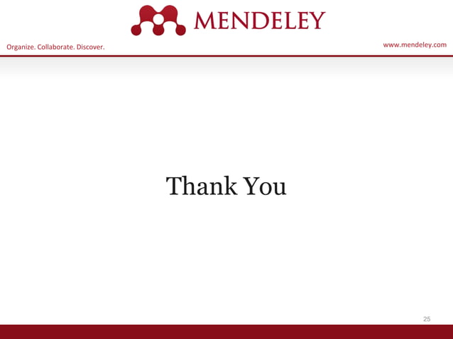 Basic Introduction to Mendeley Reference Manager | PPTX