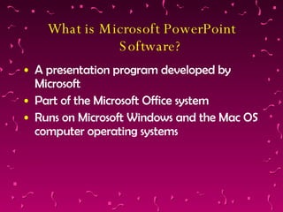 Introduction To Microsoft Power Point Show | PPS
