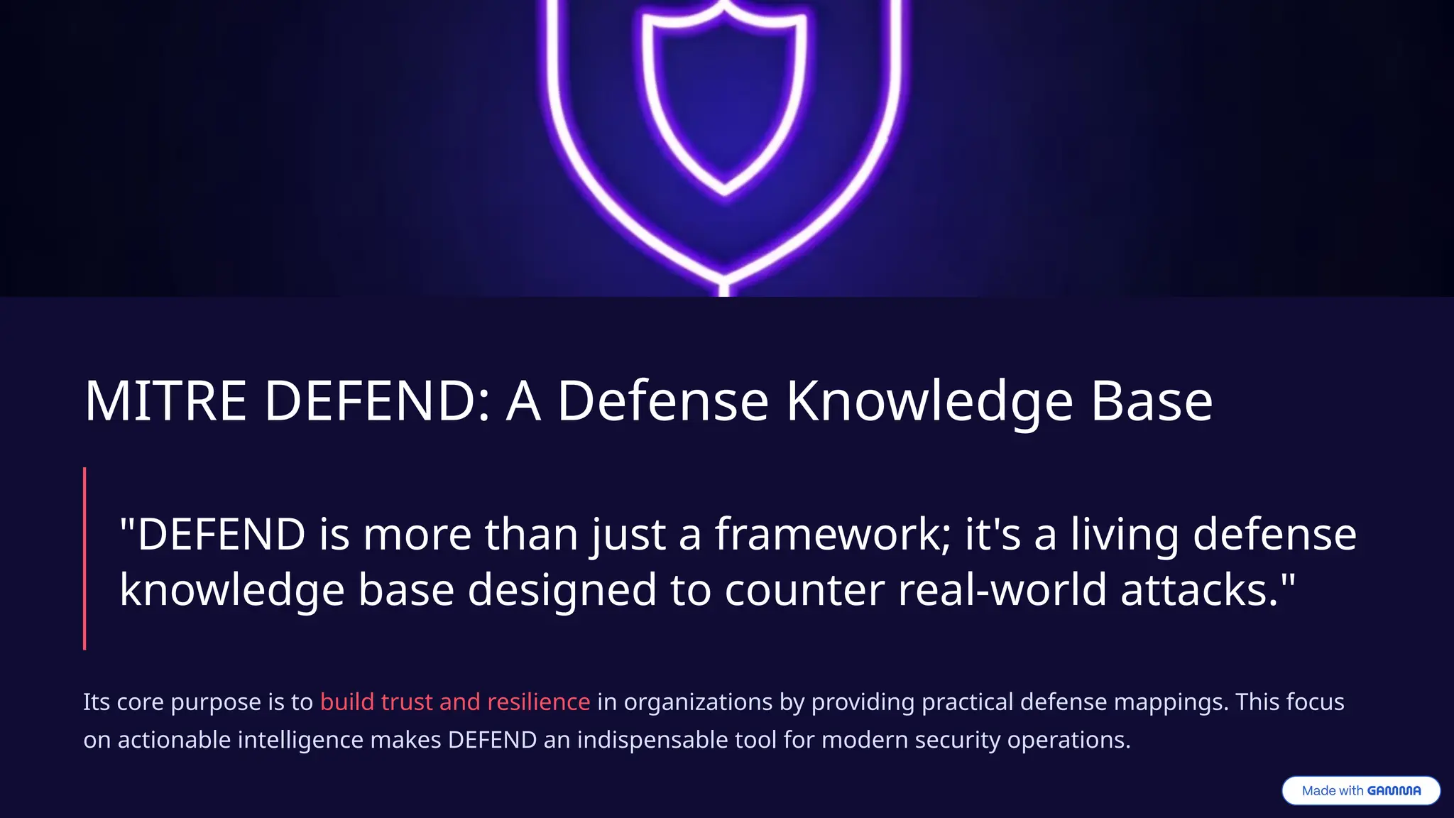 Cyber securityIntroduction-to-MITRE-DEFEND.pptx