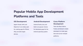 Introduction to Mobile App Development - Chicmic | PDF | Operating Systems | Computer Software ...