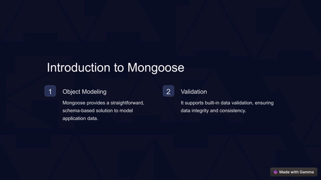 Introduction-to-MongoDB with mongoose and Node | PPT