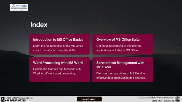 Introduction-to-MS-Office-Basics to advanced.pptx | Computer Software and Applications | Computing