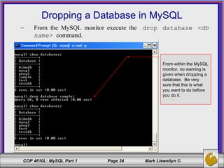 Introduction to MySQL - Part 1 | PPT