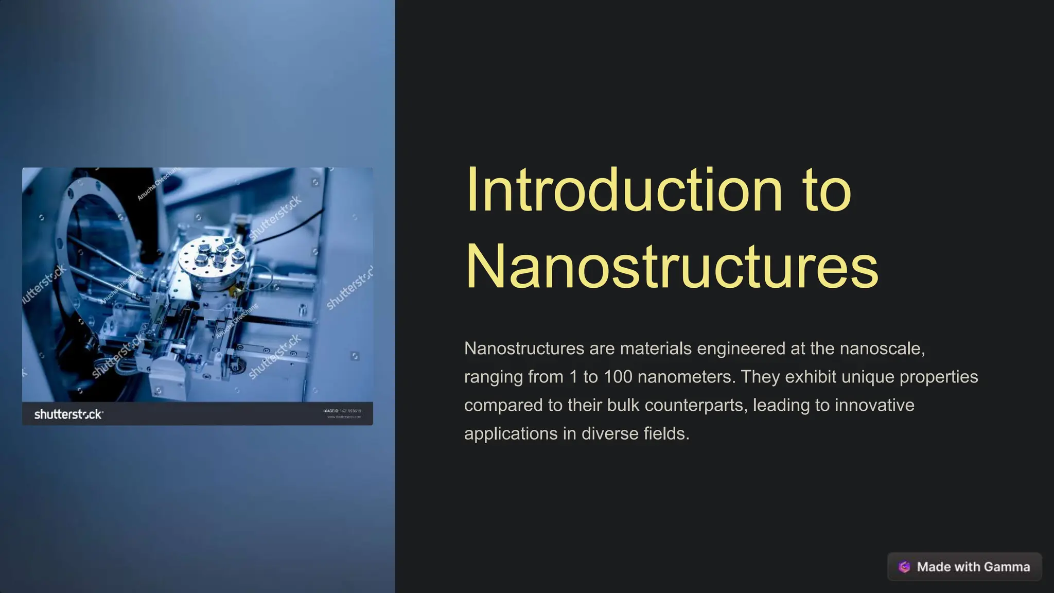 Introduction-to-Nanostructures for nanotechonology | PPTX