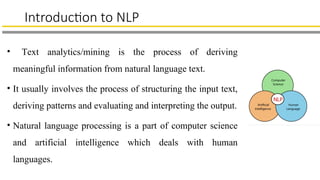 Comprehensive Introduction to Natural Language Processing and Its ...