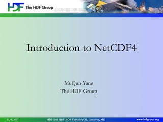 Introduction to NetCDF-4 | PPT