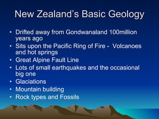 Introduction To New Zealand Natural History | PPT