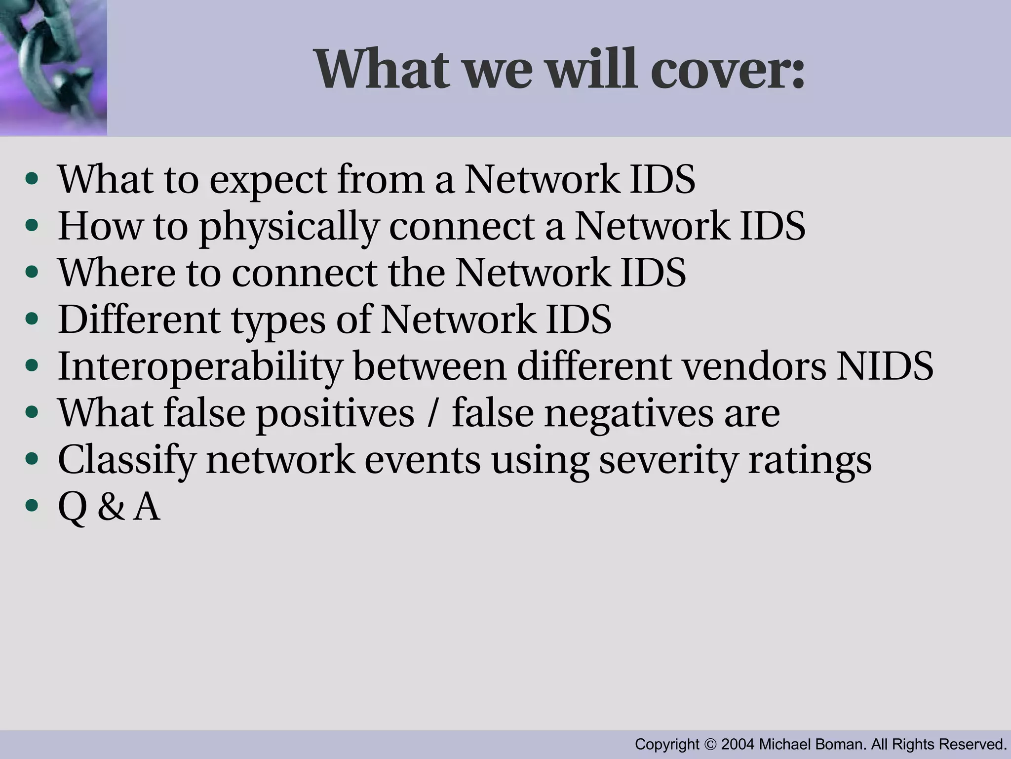 Introduction To NIDS | ODP