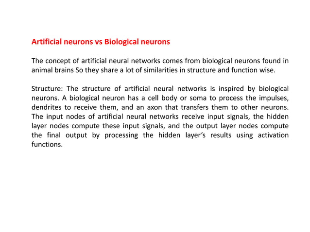 A neural network is a system of intercon | PPT