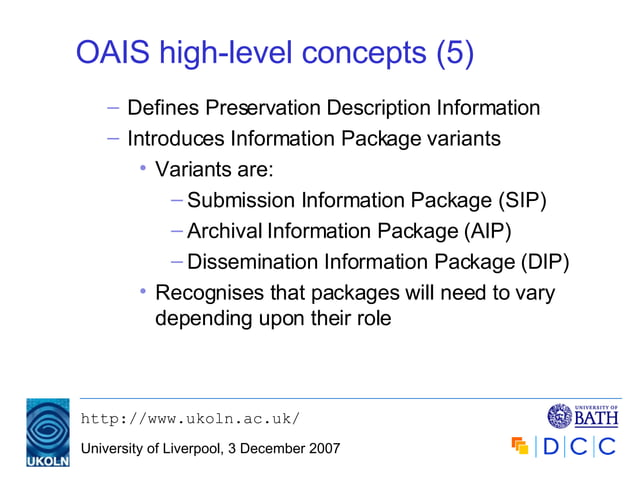 Introduction to the Reference Model for an Open Archival Information ...