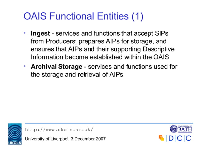 Introduction to the Reference Model for an Open Archival Information ...