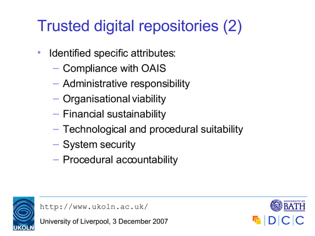 Introduction to the Reference Model for an Open Archival Information ...
