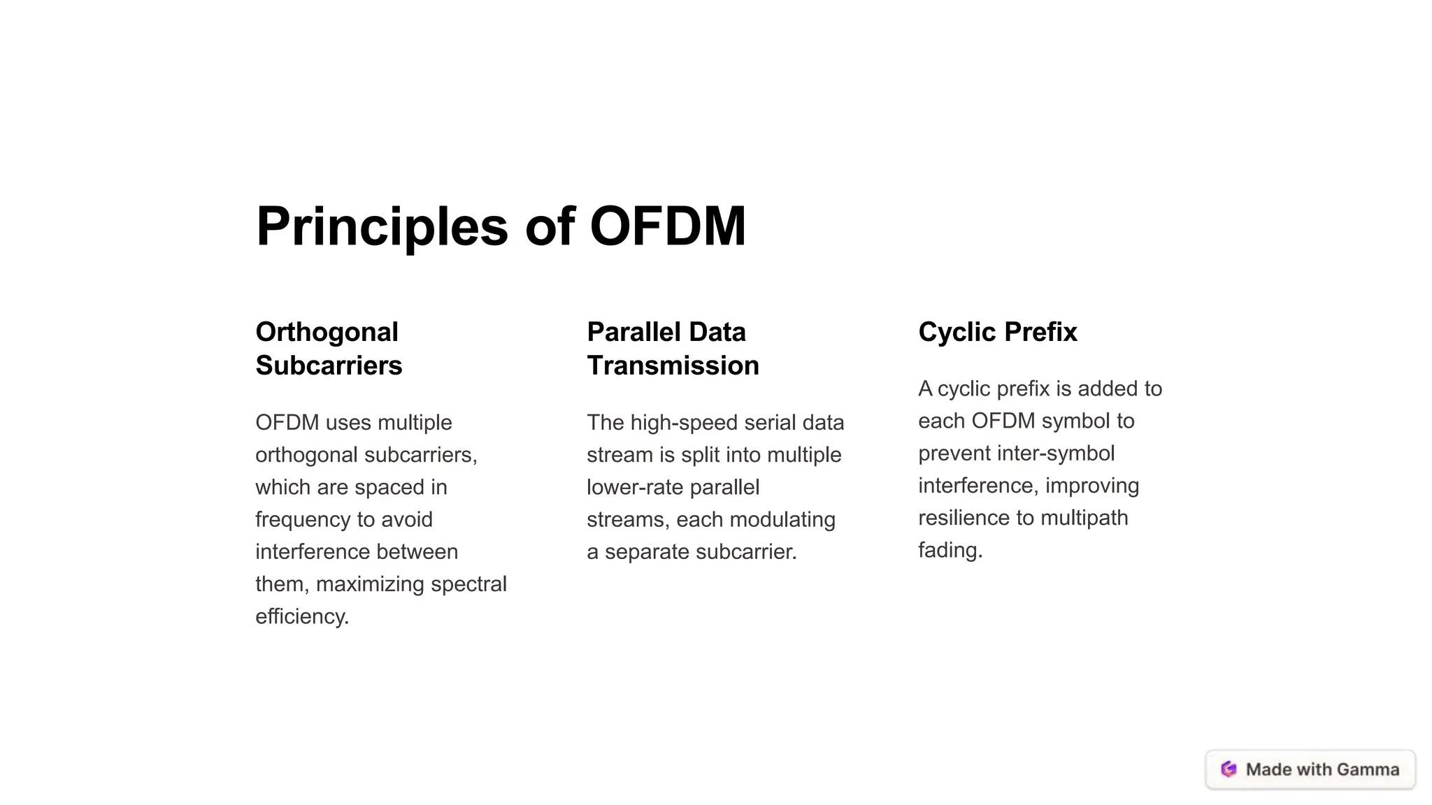 Orthogonal Frequency Division Multiplexing Pptx Digital Audio