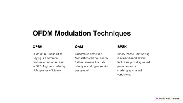 Orthogonal Frequency Division Multiplexing Ppt