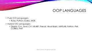 Object-Oriented Programming (OOP) | PDF