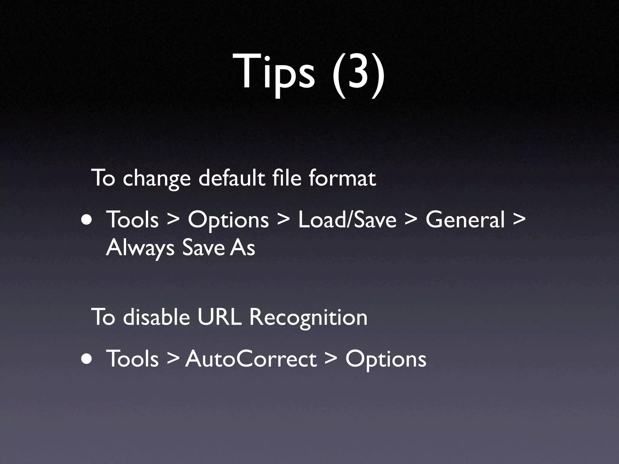 Introduction to OpenOffice.org 2.0 | PPT