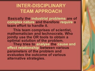 Introduction to Operations Research - History, Tools, Limitations | PPT