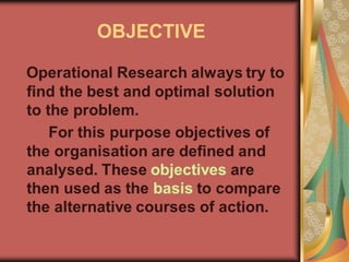 Introduction to Operations Research - History, Tools, Limitations | PPT