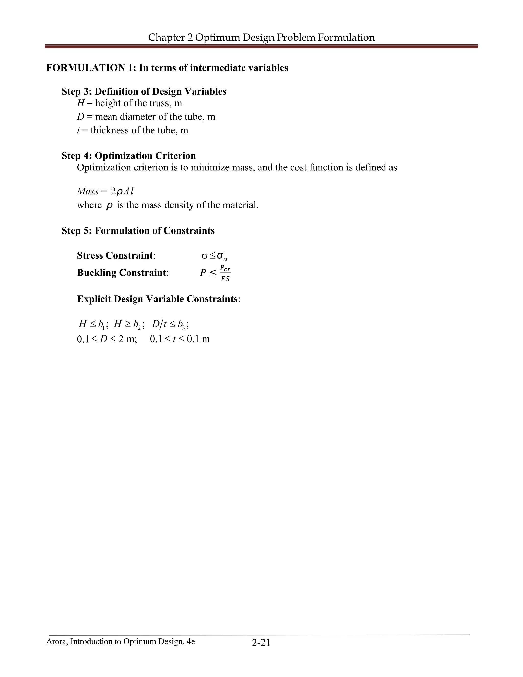 Introduction to Optimum Design 4th Edition Arora Solutions Manual | PDF