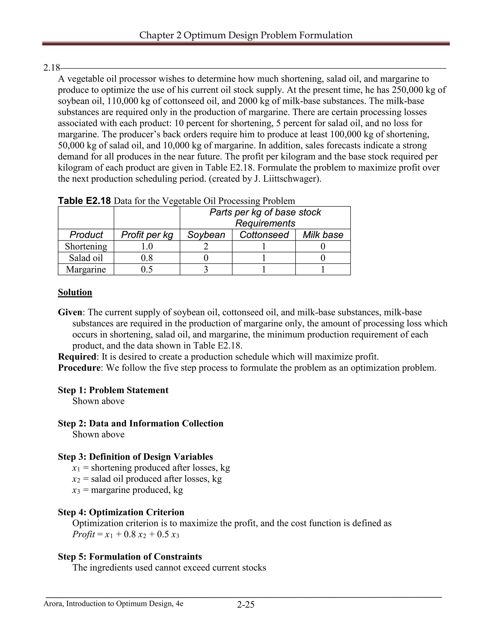 Introduction To Optimum Design 4th Edition Arora Solutions Manual Pdf