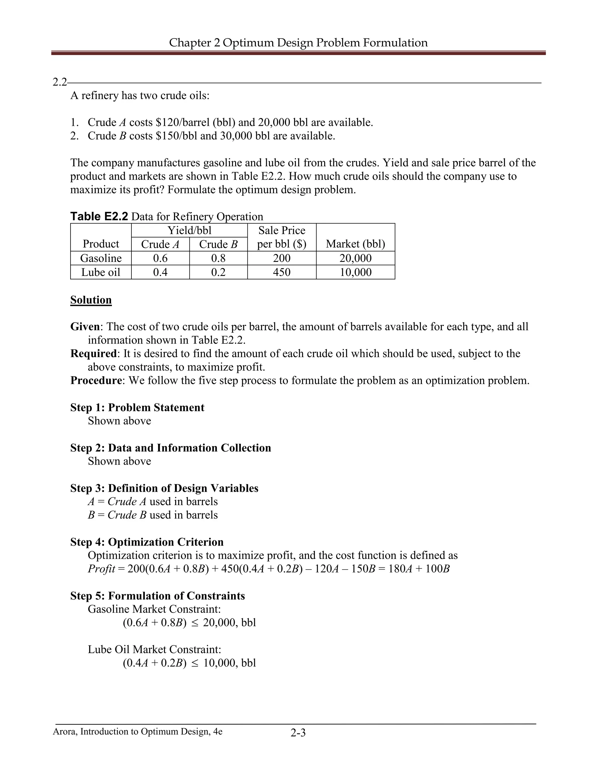 Introduction to Optimum Design 4th Edition Arora Solutions Manual | PDF