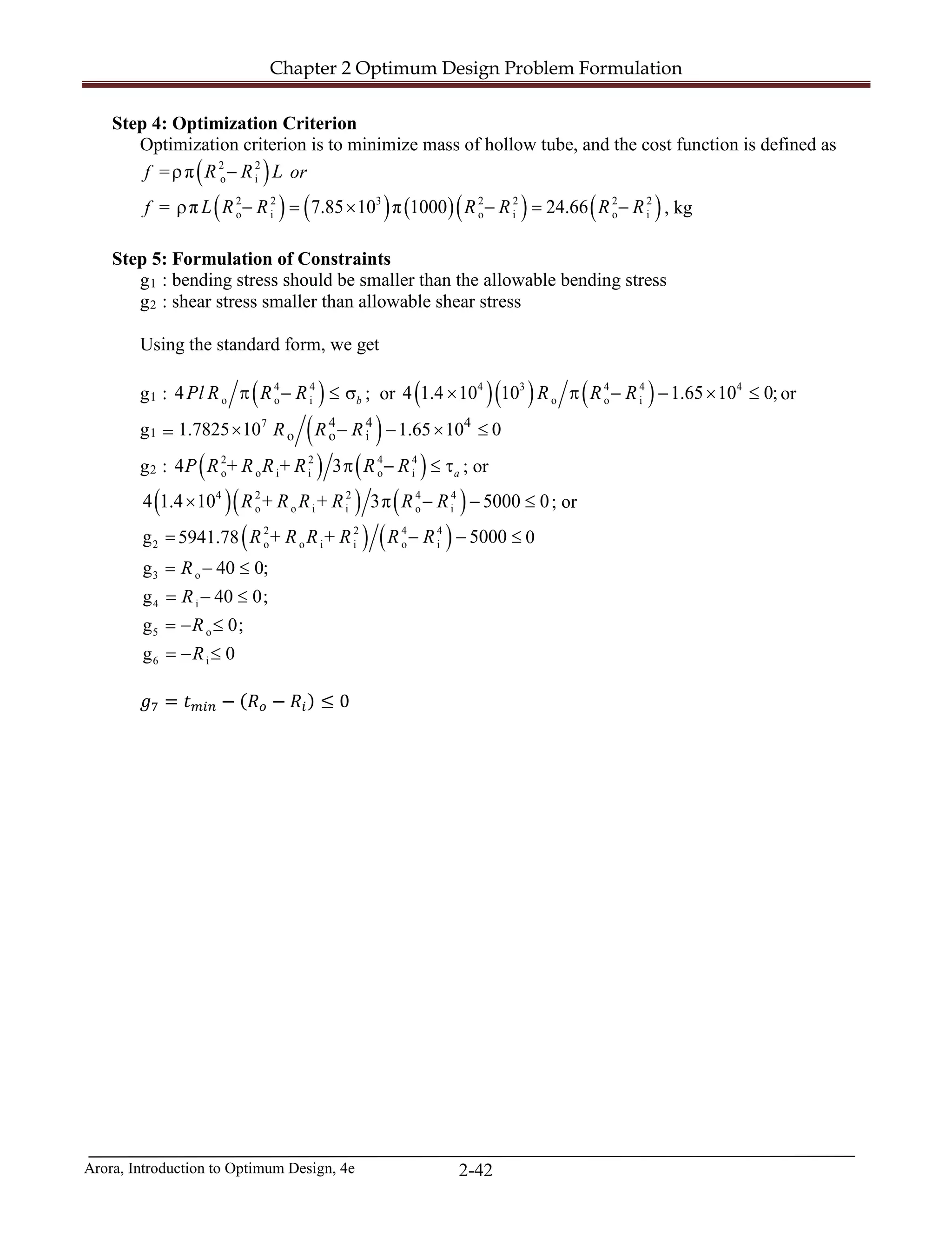 Introduction To Optimum Design 4th Edition Arora Solutions Manual Pdf