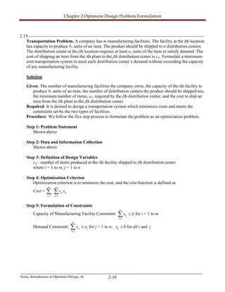 Introduction to Optimum Design 4th Edition Arora Solutions Manual | PDF