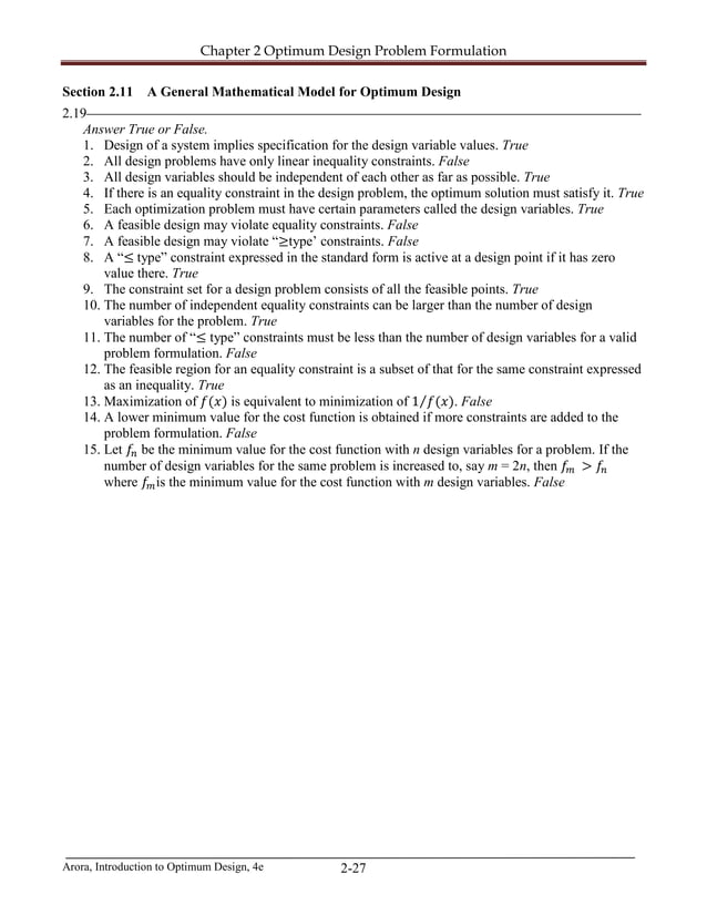Introduction to Optimum Design 4th Edition Arora Solutions Manual | PDF | Gasoline Prices | Economy