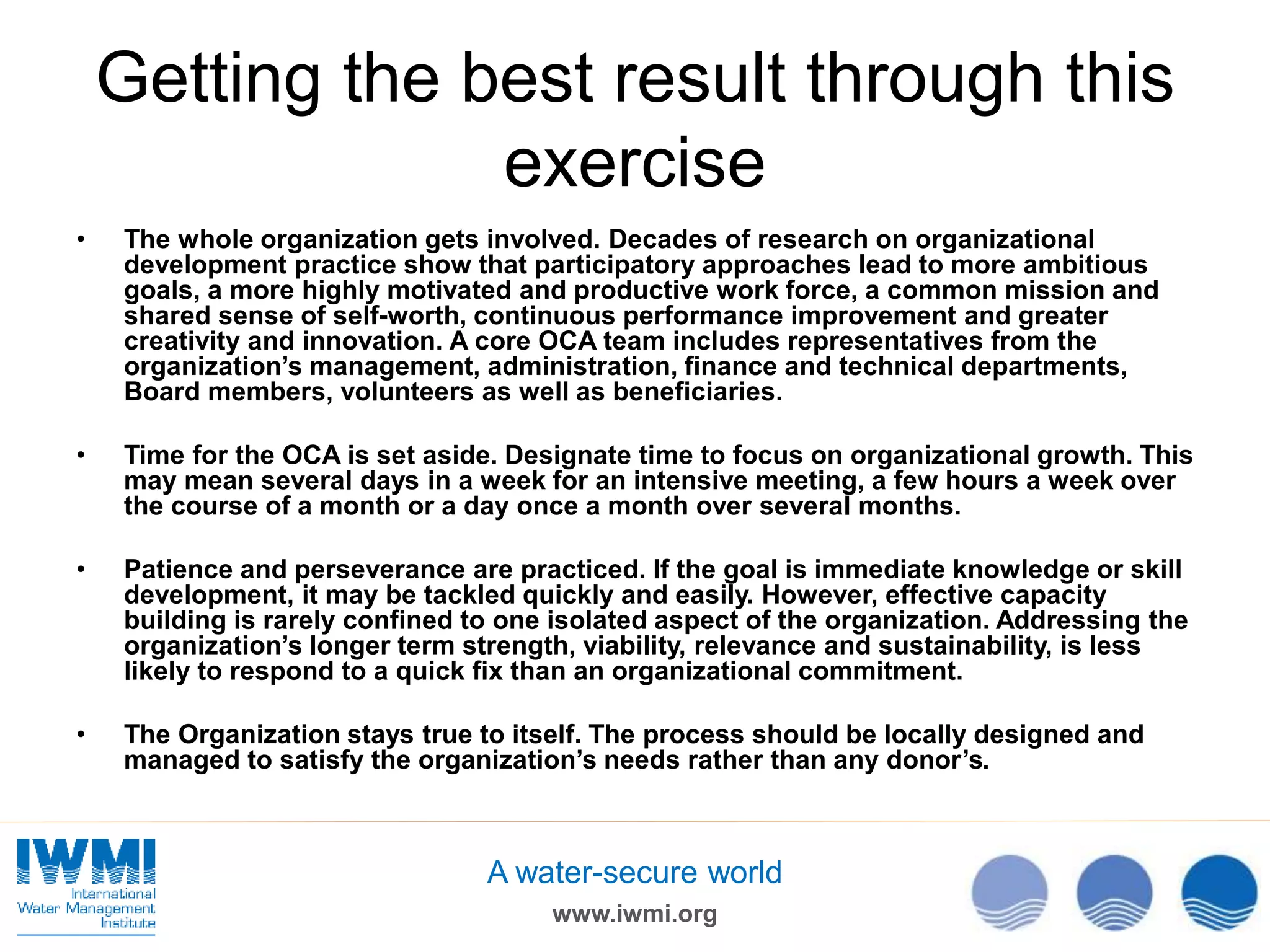 Introduction to organizational capacity assessment | PPTX