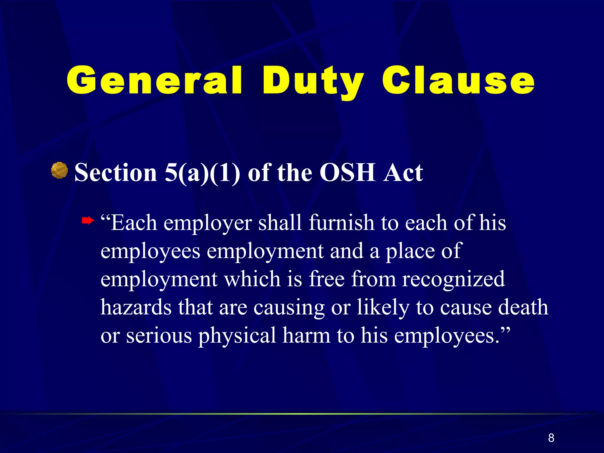 Introduction To Osha | PPT