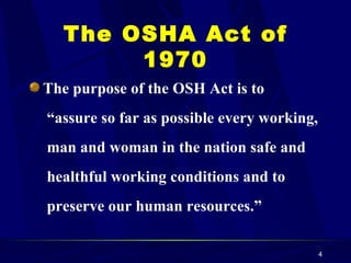 Introduction To Osha | PPT