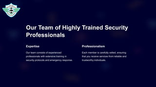 The Essential Role of Security Guard Services in Today's Society | PPT