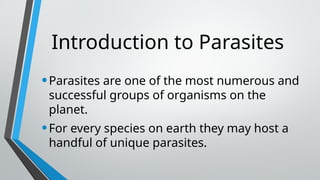 INTRODUCTION TO PARASITOLOGY POWERPOIINT | PPTX
