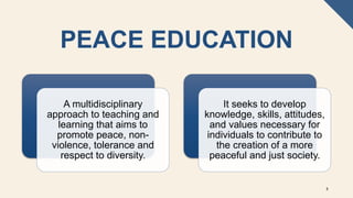 INTRODUCTION-TO-PEACE-AND-PEACE-EDUCATION.pptx | Education