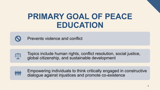 INTRODUCTION-TO-PEACE-AND-PEACE-EDUCATION.pptx | Education