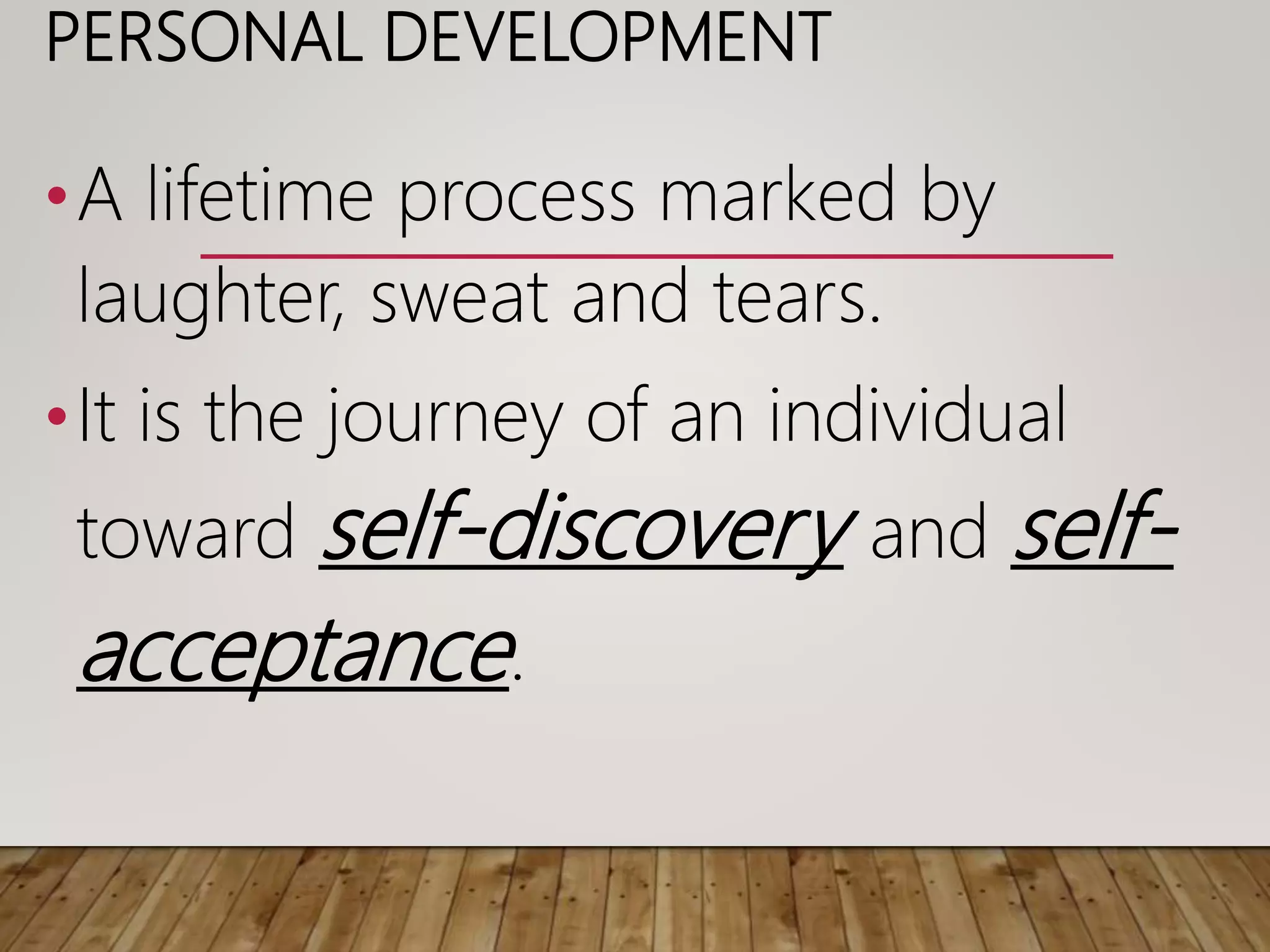 Introduction to-personal-development [autosaved] | PPTX