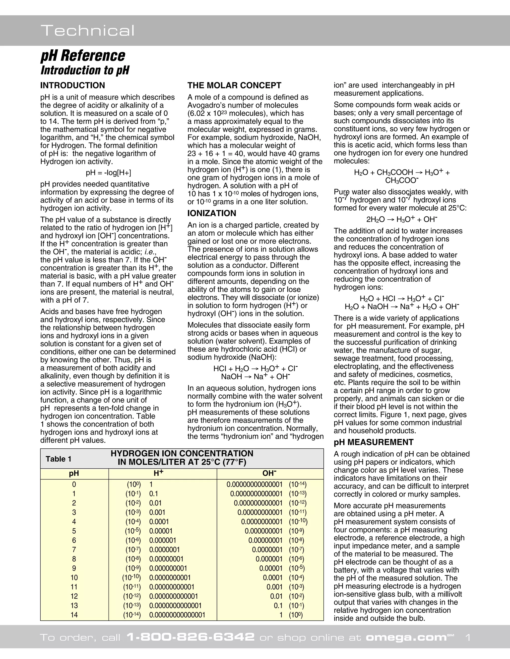 Introduction to pH Measurement and Acidity Scales | PDF