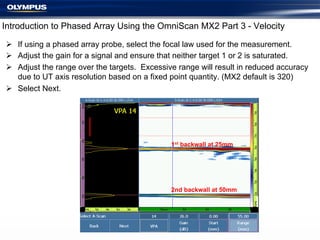 Introduction to Phased Array Using the OmniScan MX2 - Part Three | PDF