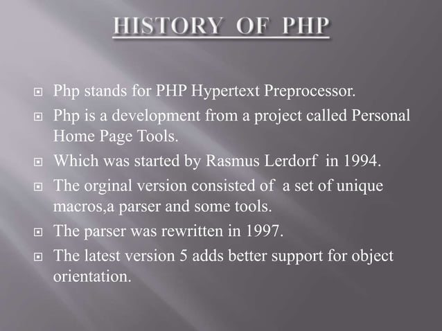 Introduction to php | PPTX