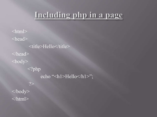Introduction to php | PPTX
