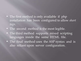 Introduction to php | PPTX