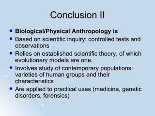 Introduction to physical anthropology | PPT